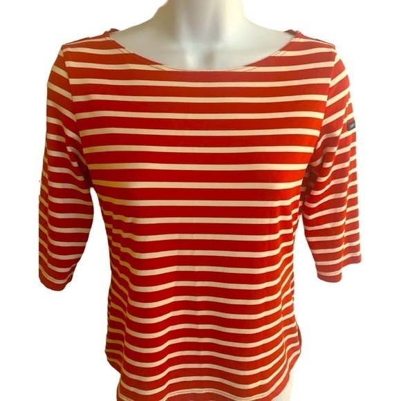St James | Tops | St James Sailor Tee 6 Red White Striped Made In ...